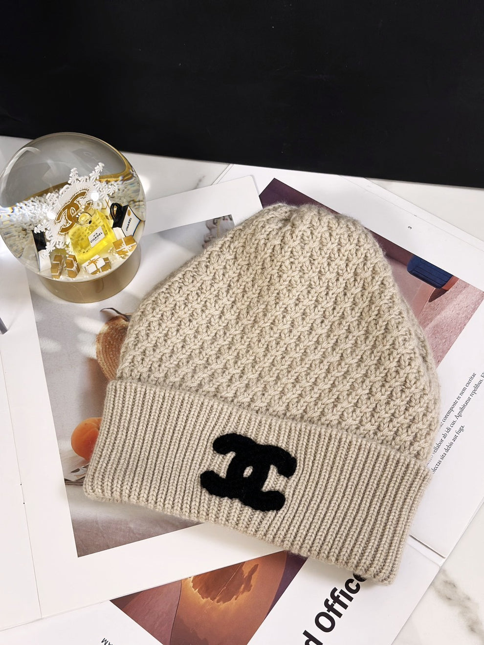 CHANEL 23B針織毛帽 - 米白 – REALYOU